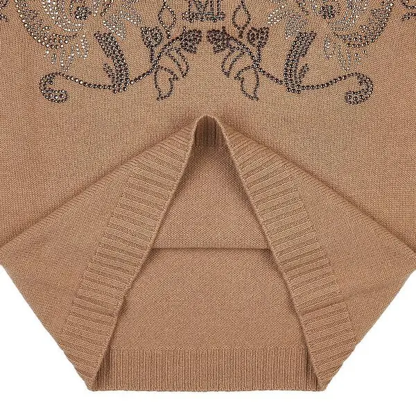 Max Mara Rhinestone Embellished Wool And Cashmere Sweater