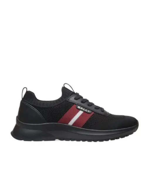 Bally Knit Outline Sneakers - Black