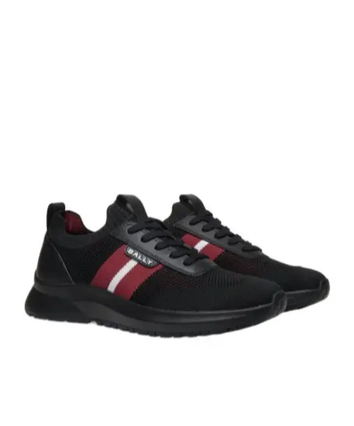 Bally Knit Outline Sneakers - Black