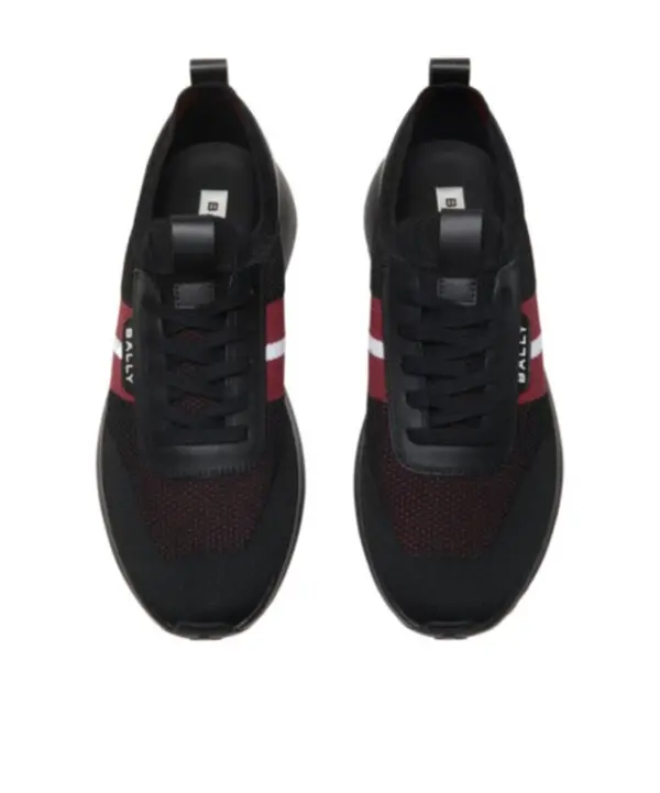 Bally Knit Outline Sneakers - Black