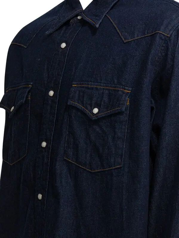 Kapital Chest-pocket Shirt - Black