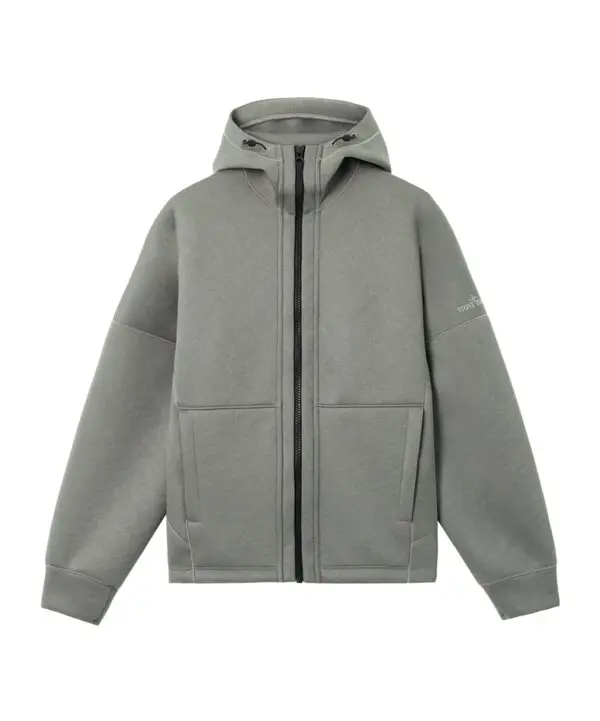 Stone Island Scuba Zipped Hoodie - Cement