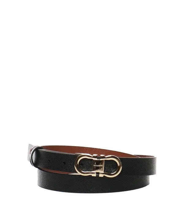 FERRAGAMO Gancini Buckle Belt - Black