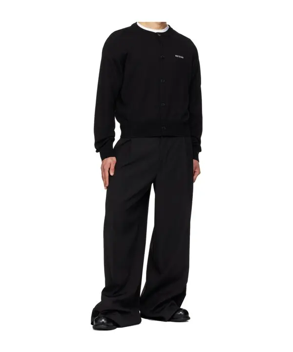 We11Done Wool Blend Long-sleeved Knit Cardigan
