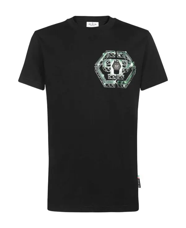 Philipp Plein Graphic Printed Crewneck T-shirt - Black