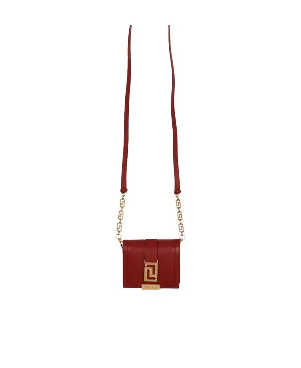 Versace Greca-plaque Detail Wallet - Red