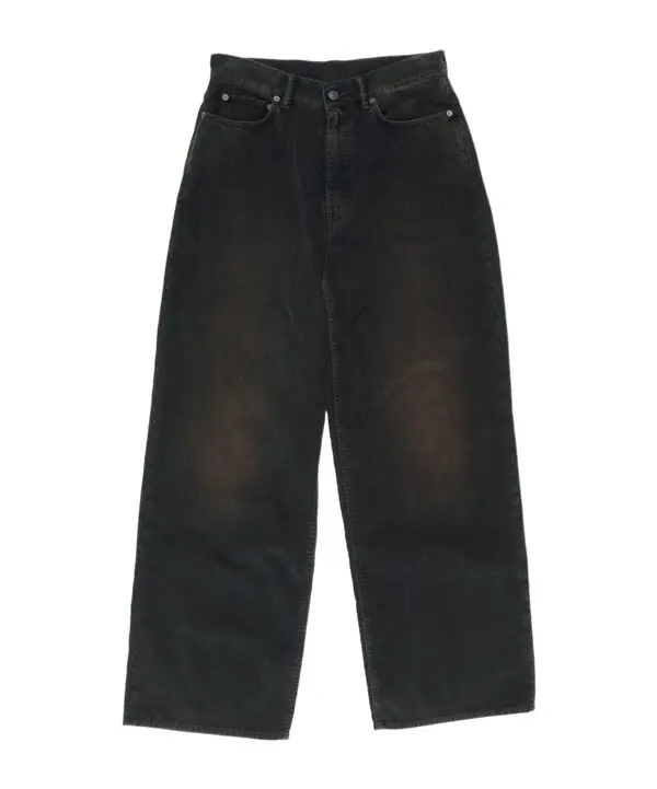 Acne Studios Logo Patch Wide-leg Jeans - Black