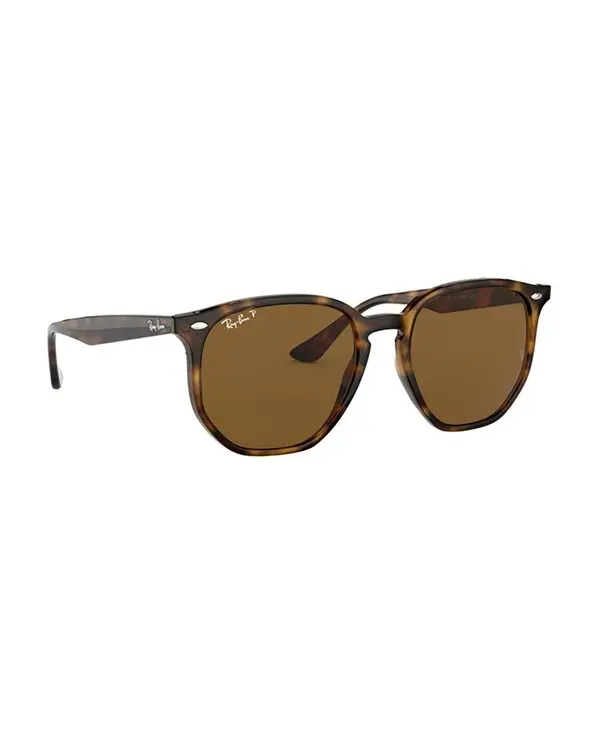 Ray-ban Hexagonal Frame Polarized Sunglasses