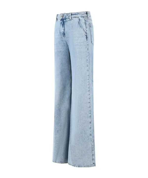 Blumarine Washed Wide-leg Jeans