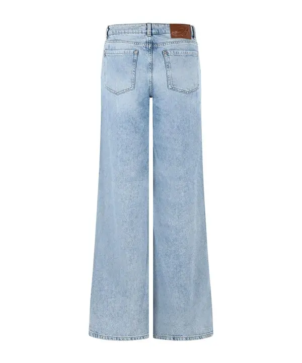 Blumarine Washed Wide-leg Jeans