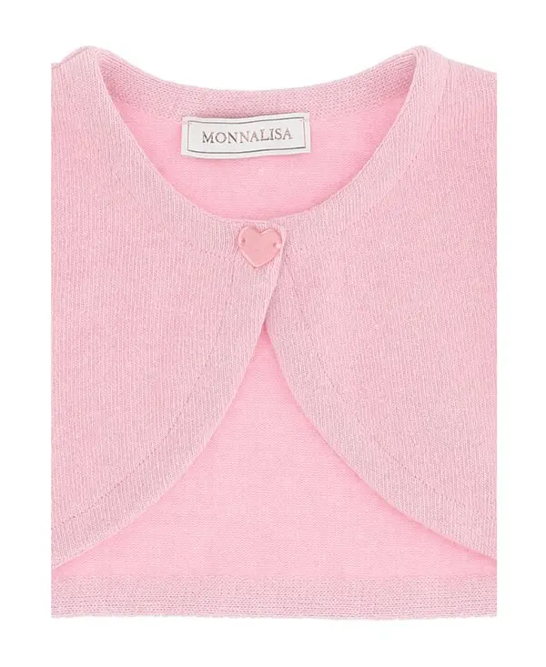 Monnalisa Logo Long Sleeve Cardigan