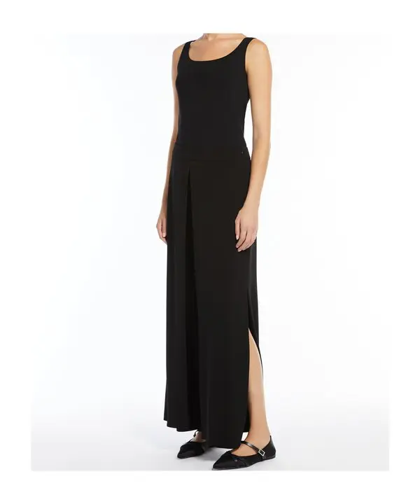 Max Mara Viscose Crêpe Jersey Wide-leg Trousers