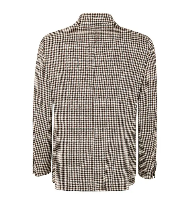 LARDINI Single-breasted Checked Tailored Blazer - Multicolor