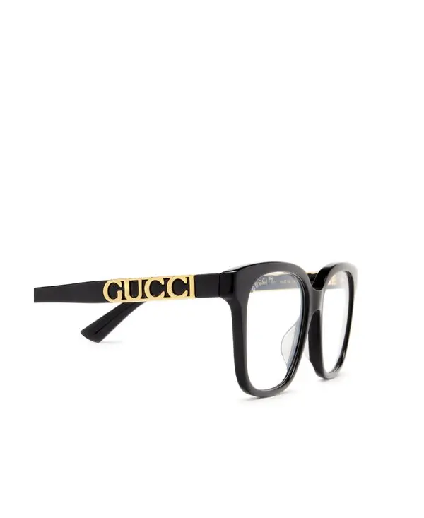 Gucci Rectangular Frame Eyeglasses - Black