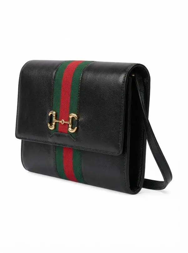 Gucci Strapped Horsebit Web Wallet