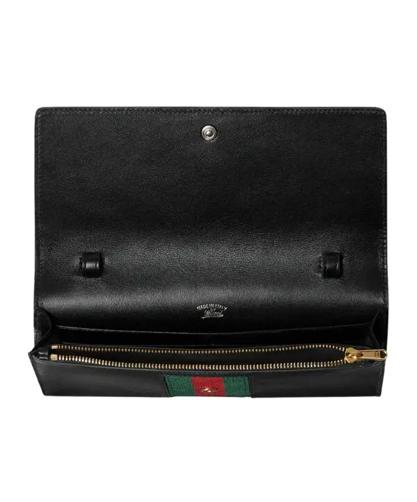 Gucci Strapped Horsebit Web Wallet