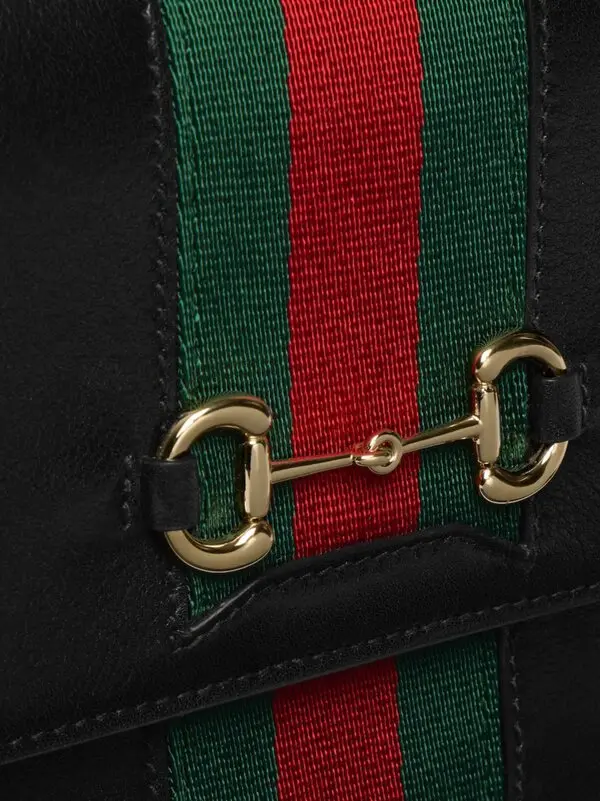 Gucci Strapped Horsebit Web Wallet