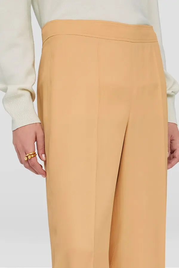 JIL SANDER High-waisted Wide-leg Trousers With Pleats
