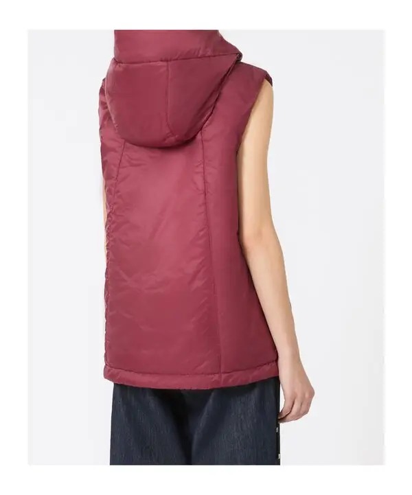 Max Mara Greeno Zip-up Hooded Gilet - Red