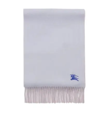 Burberry Logo Detailed Fringed Edge Scarf