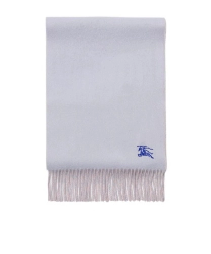Burberry Logo Detailed Fringed Edge Scarf