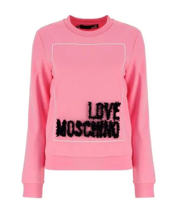 Moschino 3d Logo Sweatshirt - Pink