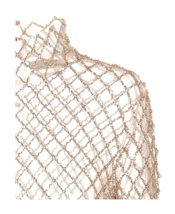 Isabel Marant Étoile Sequined Embroidered Top - Nude