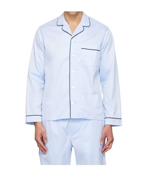 TEKLA Button-up Long-sleeved Pajamas