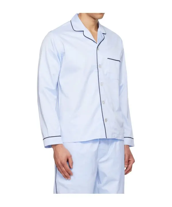 TEKLA Button-up Long-sleeved Pajamas