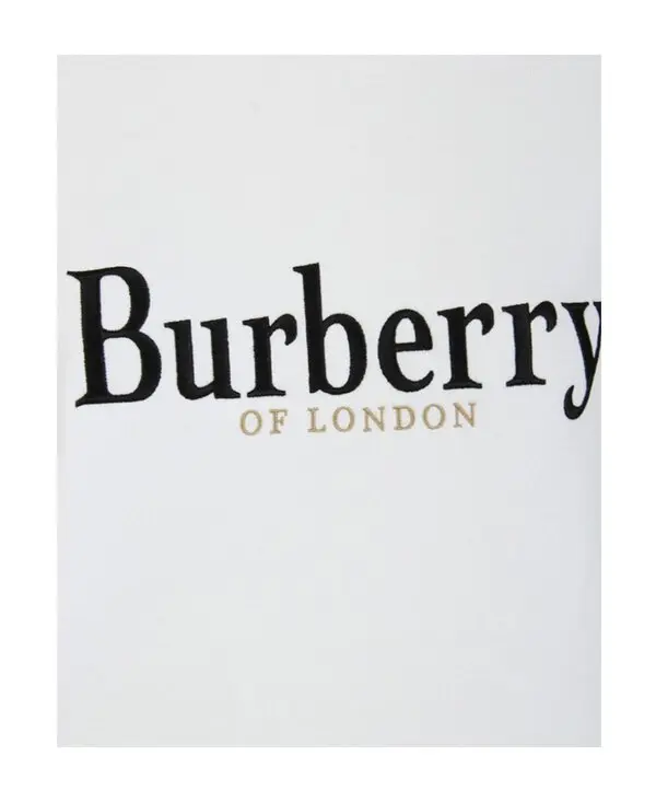 Burberry Logo Embroidered Hoodie