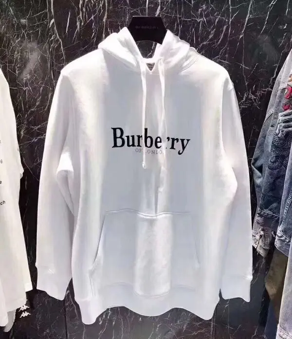 Burberry Logo Embroidered Hoodie