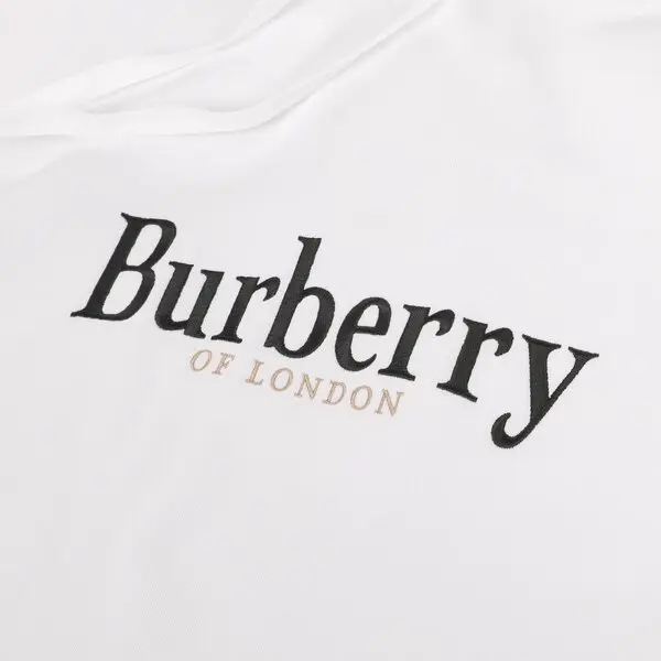 Burberry Logo Embroidered Hoodie