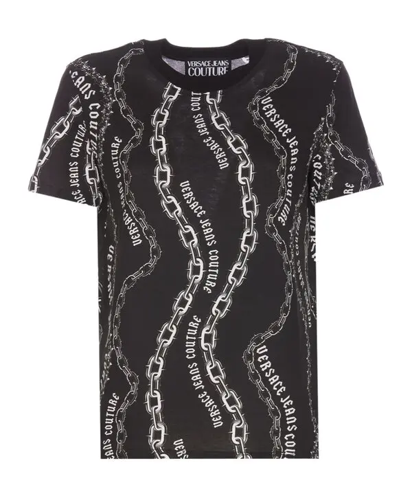 Versace Chain Print Crewneck T-shirt