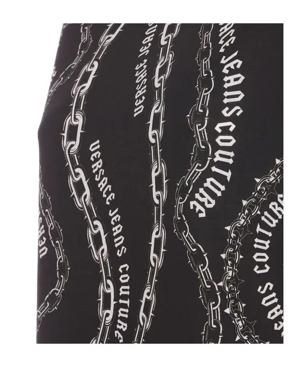 Versace Chain Print Crewneck T-shirt