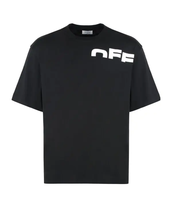 Off-White Logo Print T-shirt - Black