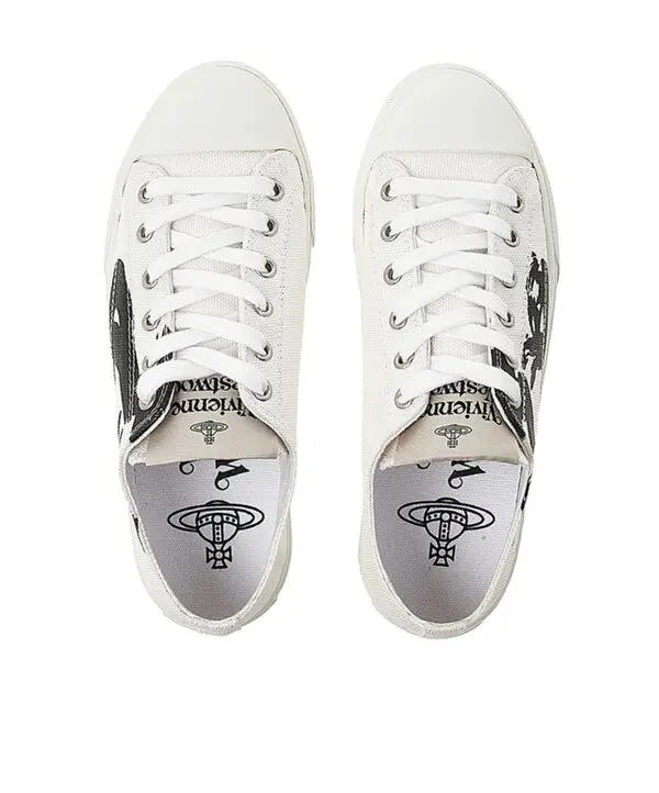 VIVIENNE WESTWOOD Lace-up Low-top Sneakers With Patchwork Design
