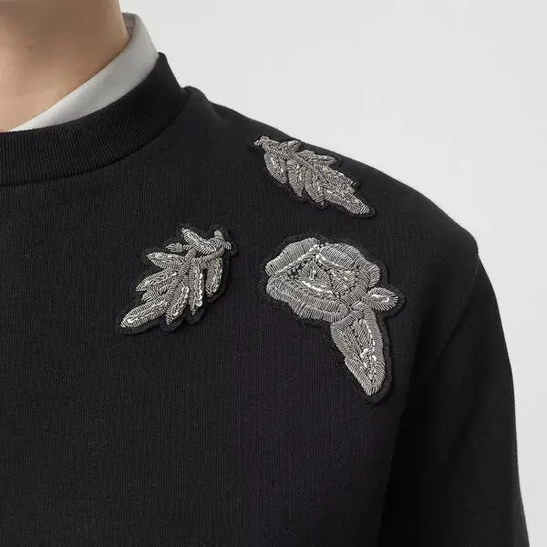 Burberry Embellished Crew Neck Sweater