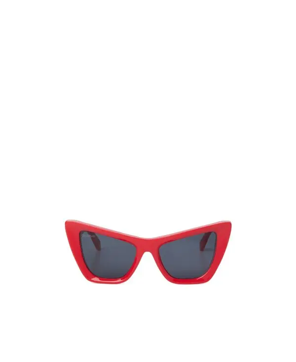 Off-White Logo Cat Eye Sunglasses - Red