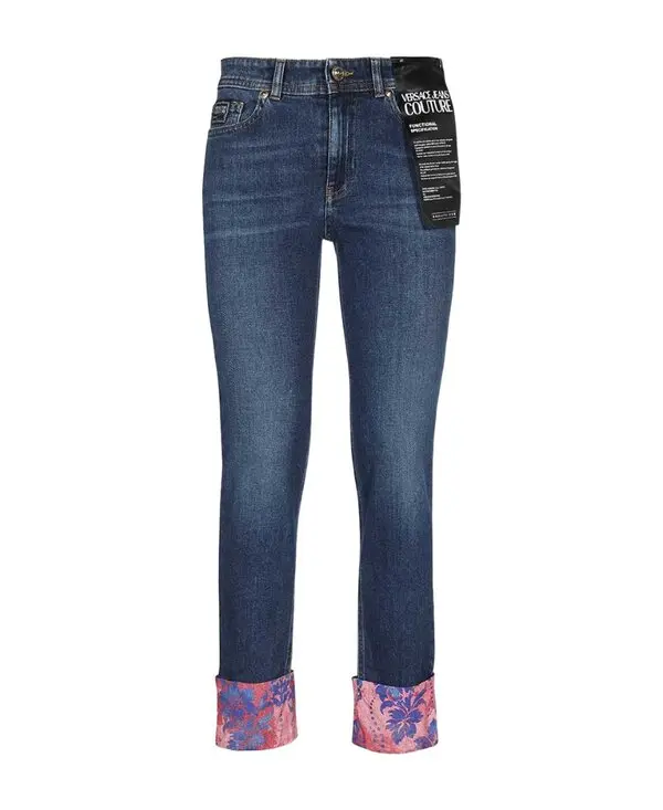 Versace Floral Pattern Jeans - Blue