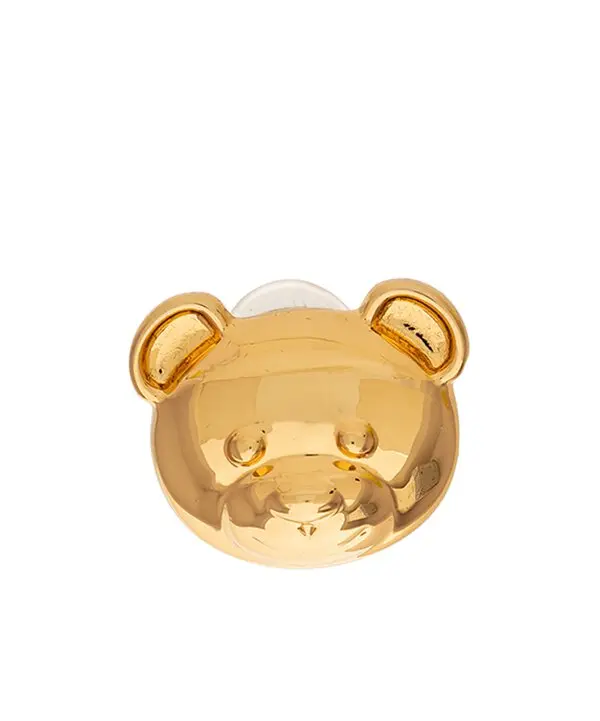 Moschino Teddy Bear Motif Clip-on Earrings