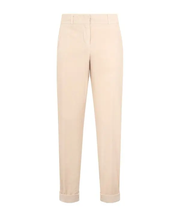 Peserico Tapered Cuffed Pants - Nude