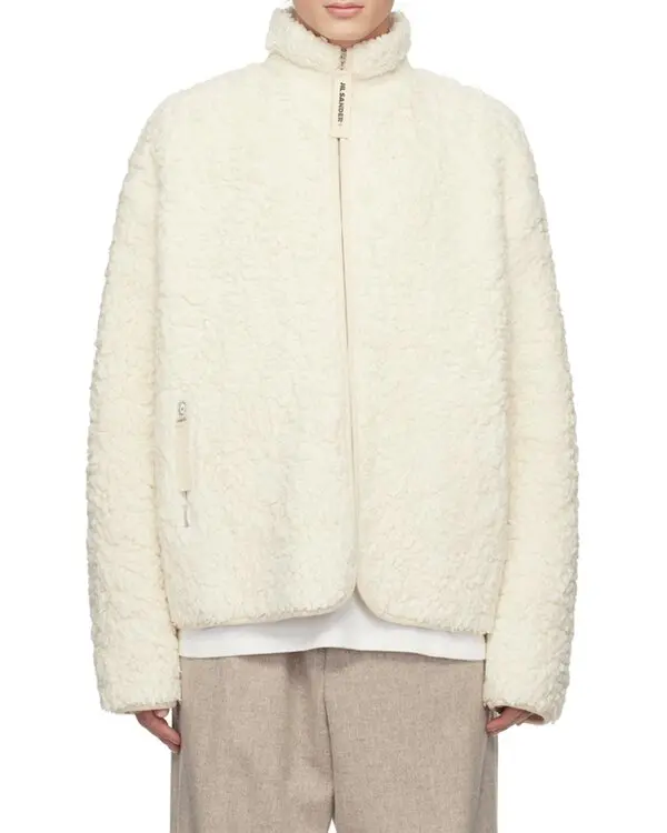 JIL SANDER Long-sleeved Zipped Jacket - Nude