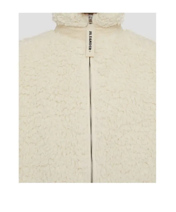 JIL SANDER Long-sleeved Zipped Jacket - Nude