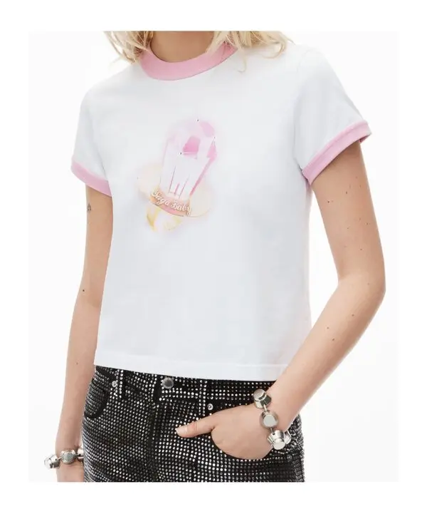Alexander Wang Graphic Printed Crewneck T-shirt