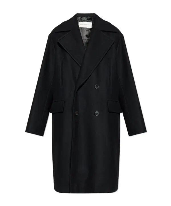 Dries Van Noten Long Sleeve Coat - Black
