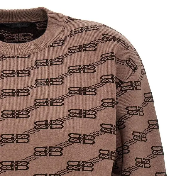 Balenciaga Bb Monogram Knitted Jumper