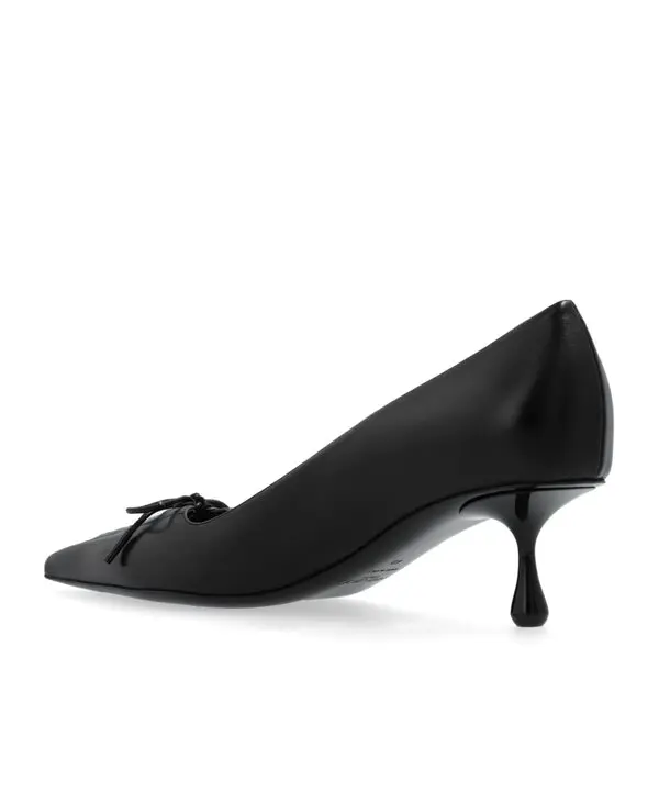 JIMMY CHOO Scarlett 50 Lace-up Pointed-toe Pumps - Black