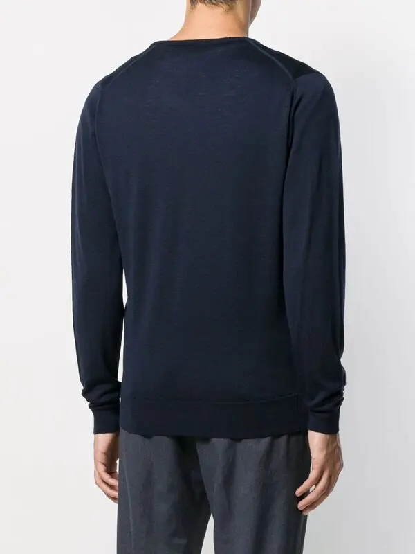 John Smedley Blenheim V-neck Fine Knit Jumper - Black