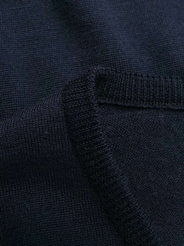 John Smedley Blenheim V-neck Fine Knit Jumper - Black