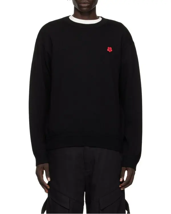 Kenzo Boke Flower Embroidered Crewneck Sweater